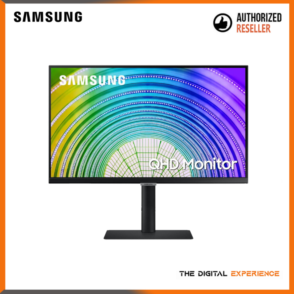 Samsung Monitor 24″, Flat , QHD 2,560 x 1,440, VA Panel, 75Hz, 5ms ...
